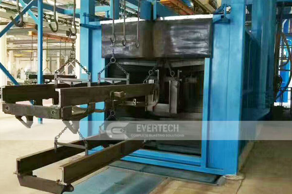 Continuous Overhead Rail | Hanging Chain Shot Blasting Machines ...