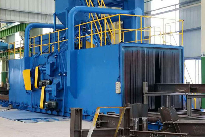 How to Installation of Welding Parts Shot Blasting Machine - Roller ...