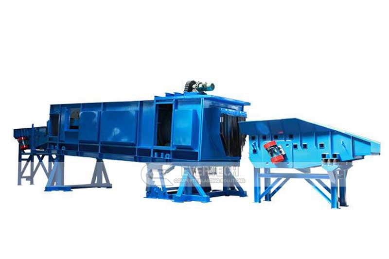 Continuous Rocker Barrel Shot Blasting Machine - Evertech Blast