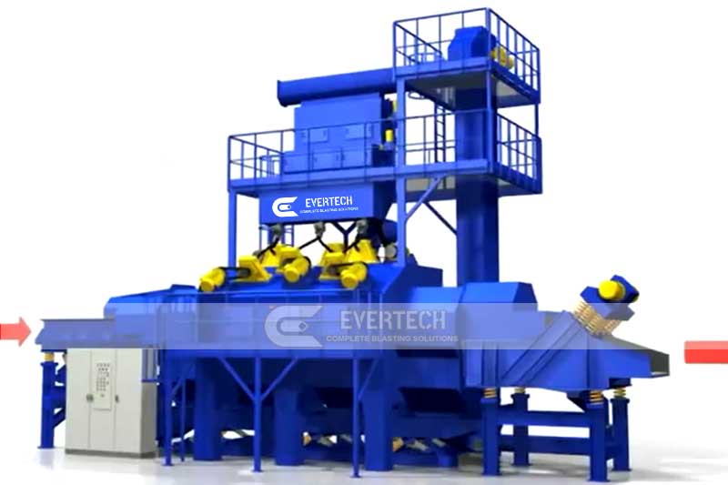 Continuous Tumble Belt Shot Blasting Machine | Continuous Blast ...