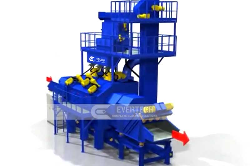 Continuous Tumble Belt Shot Blasting Machine | Continuous Blast ...